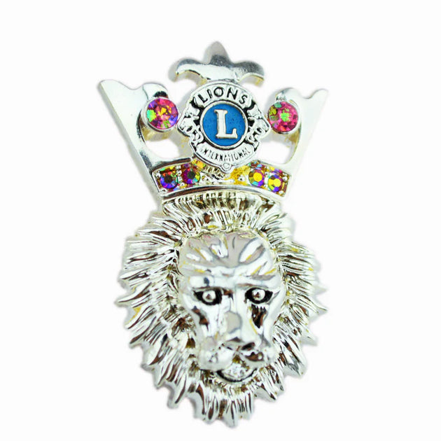 Fancy Lion Face Pin – Tej Brothers