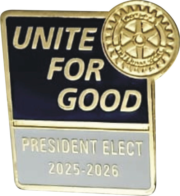 Rotary Theme 2025-26 President Elect Pin – Tej Brothers